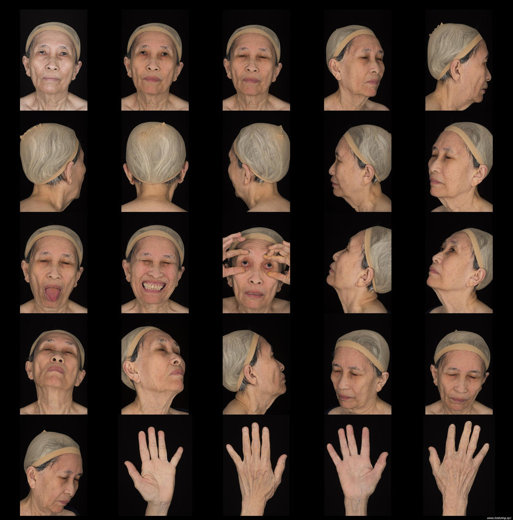 Female Face 70s FullFace #16 – Texturing.xyz