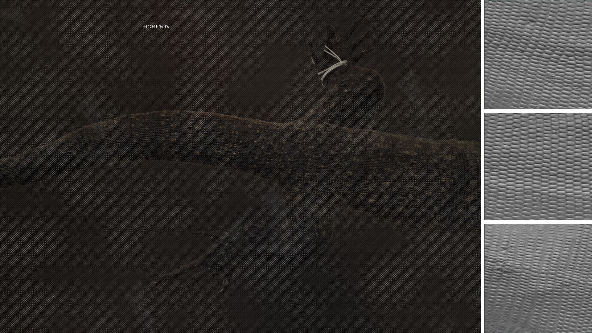 Lizard body #05 – Texturing.xyz