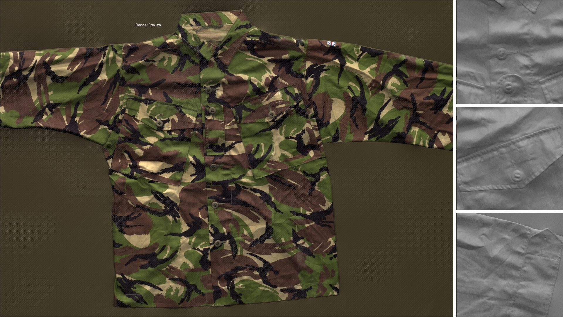 Military vest #01 – Texturing.xyz