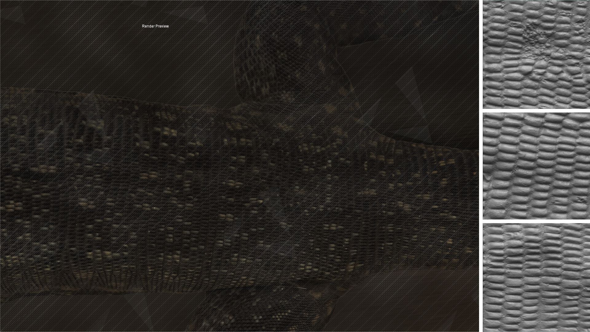 Lizard hips #01 – Texturing.xyz