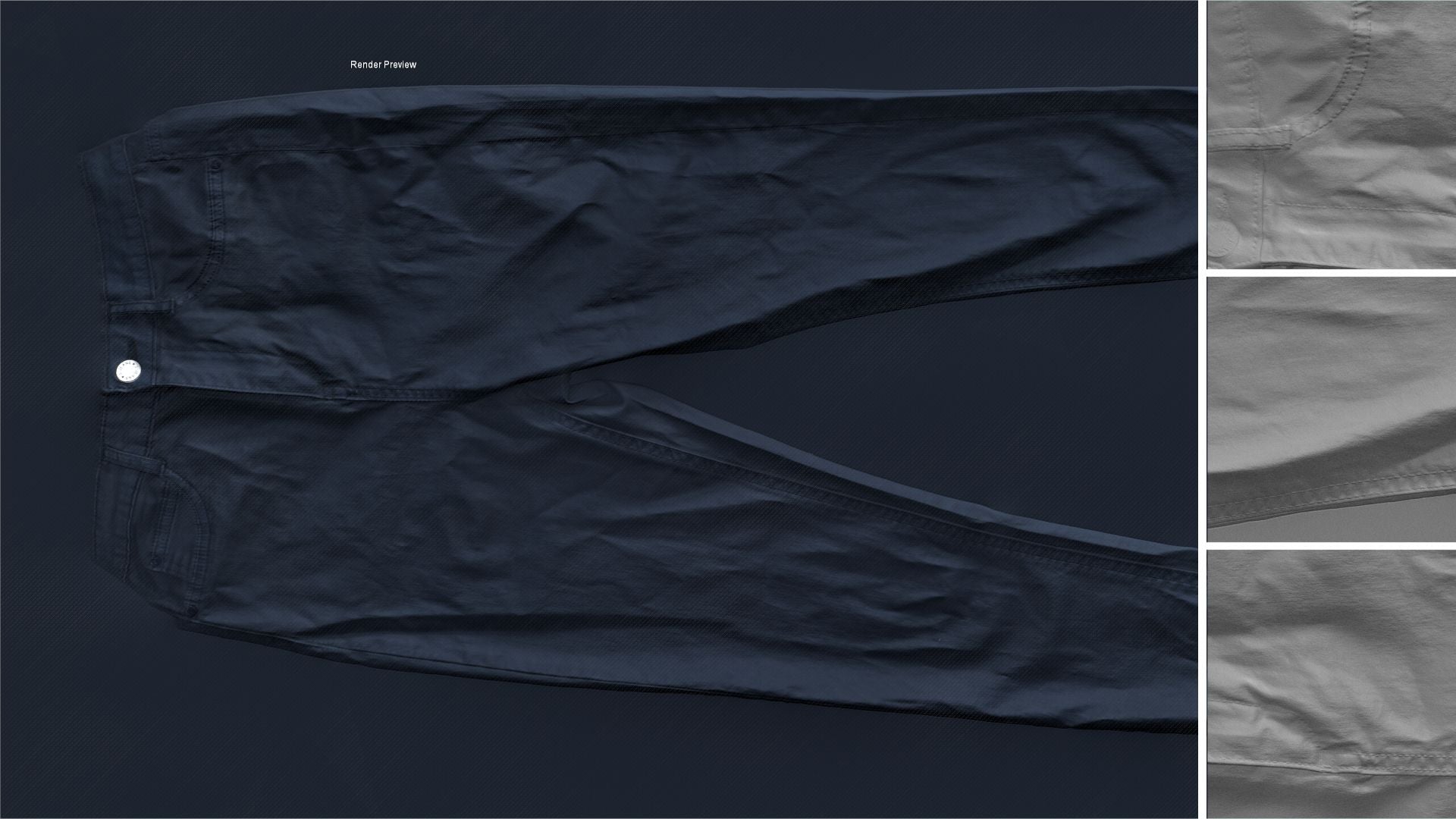 Denim trousers #19 – Texturing.xyz