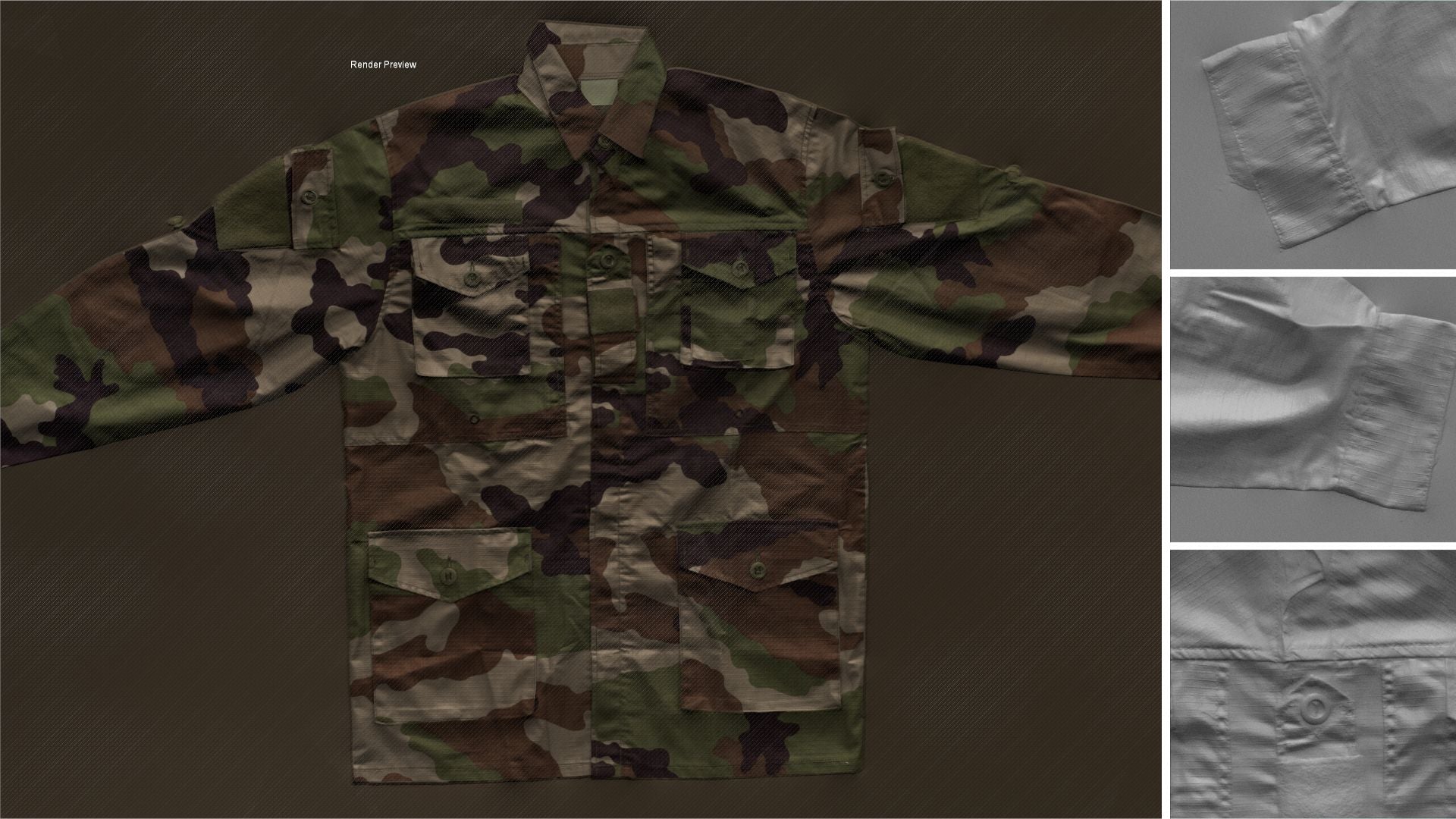 Military vest #03 – Texturing.xyz