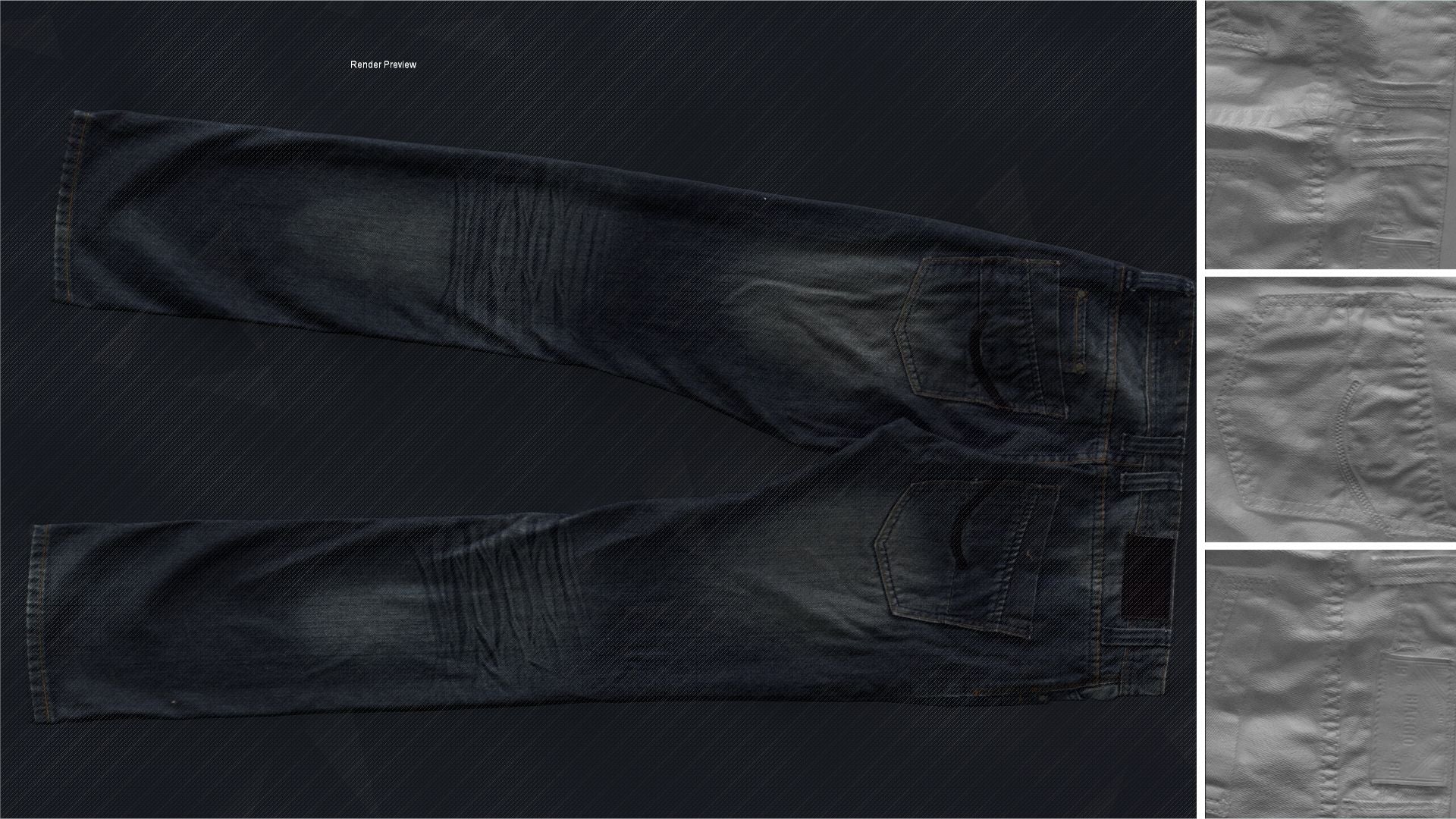 Denim trousers #01 – Texturing.xyz