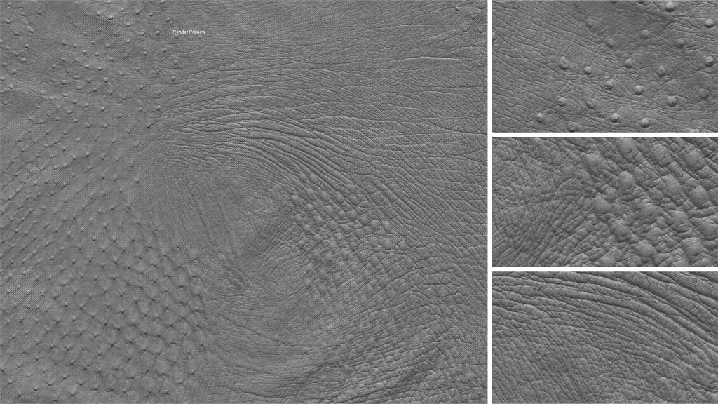 Ostrich body #03 – Texturing.xyz