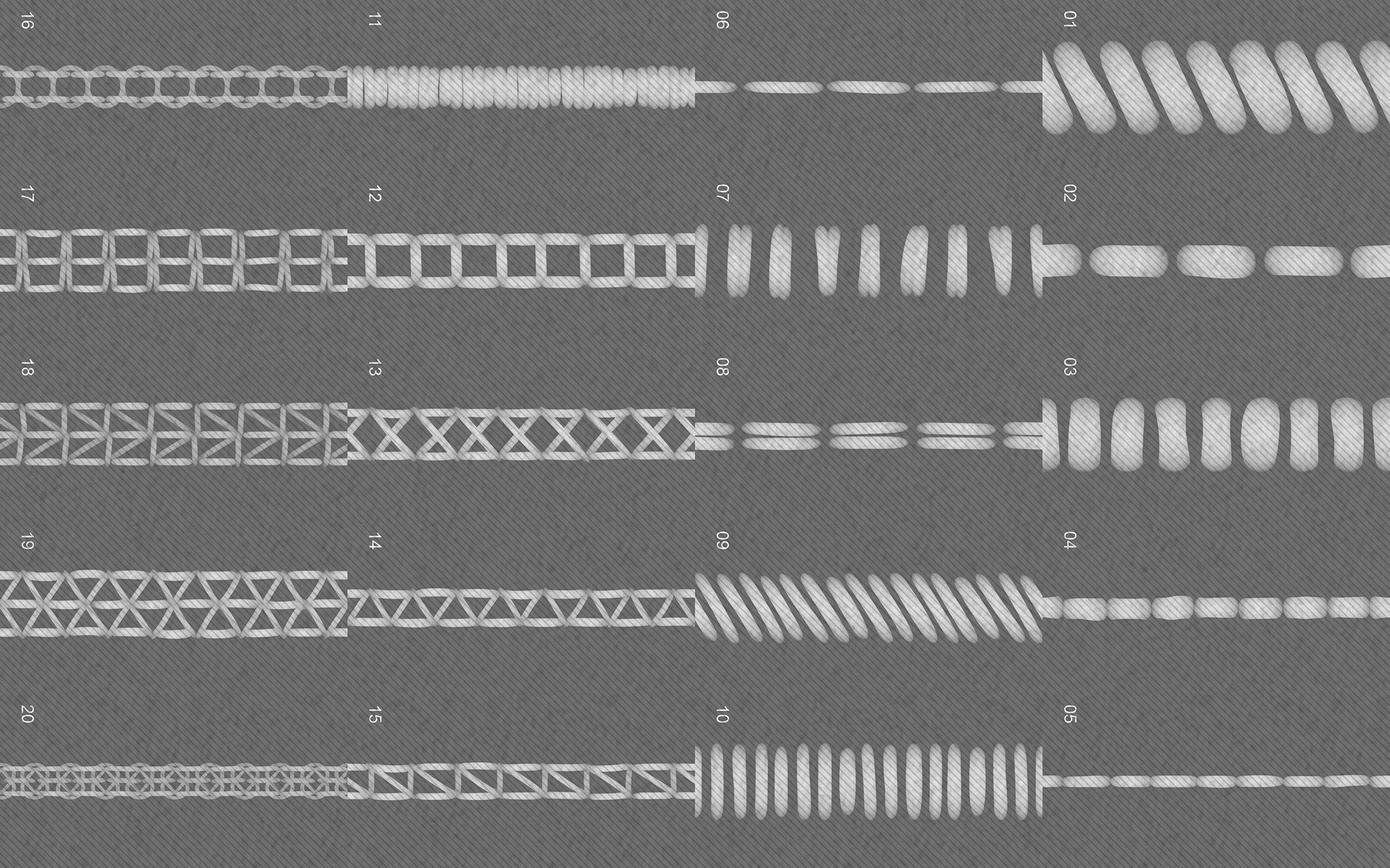 microFabrics stitches #01 – Texturing.xyz